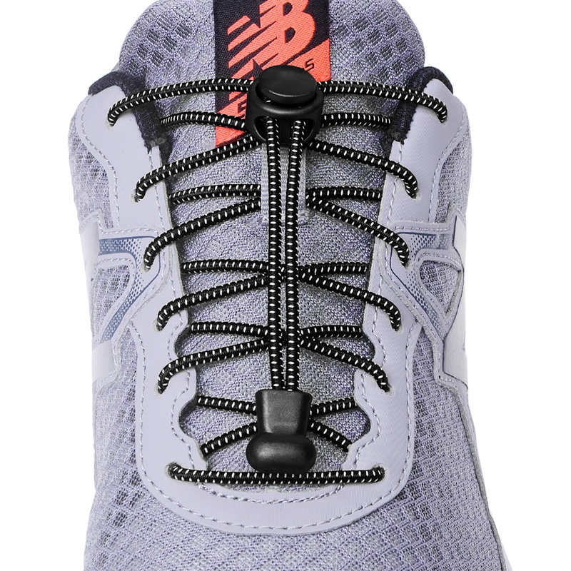 1 Pair 23 Colors Sneaker Shoelaces Elastic No Tie Shoe Laces Stretching ...