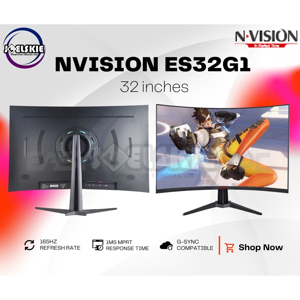 NVISION Curve ES32G1 165Hz GAMING MONITOR (32inches Curve) | Shopee Malaysia