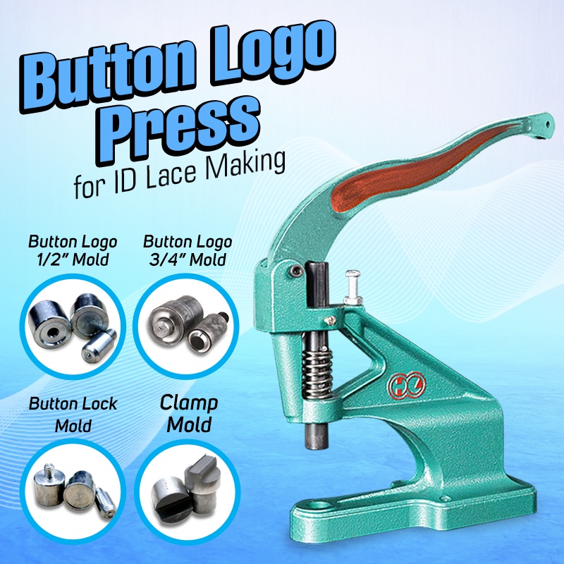 Id Lace Button Logo Press Body Only Or With Mold Green Color | Shopee ...