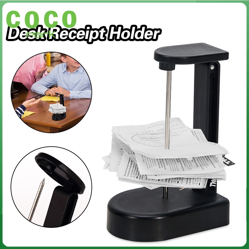 Desk Receipt Holder Receipt Spindle with Round Base Notes Paper Memo ...