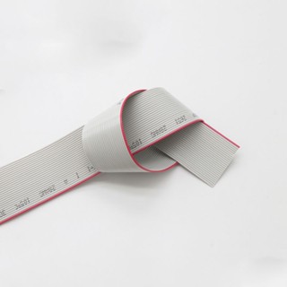 1M 28AWG UL2651 Gray Flat Ribbon Cable Wire 300V 10 14 16 20 26 Pins For 2.54mm IDC Connector ...