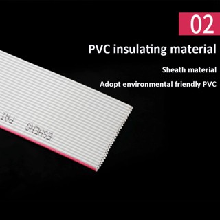 1M 28AWG UL2651 Gray Flat Ribbon Cable Wire 300V 10 14 16 20 26 Pins For 2.54mm IDC Connector ...