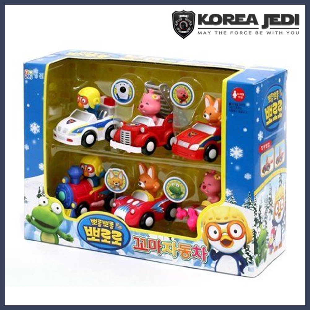 Pororo and Friends - Little Kids Car 6pcs Pull-back Vehicle Play Set ...