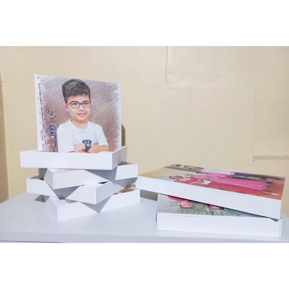 A&J Personalized Photo Tiles 8"x8" 2D Box Type Customized Sintra Board ...