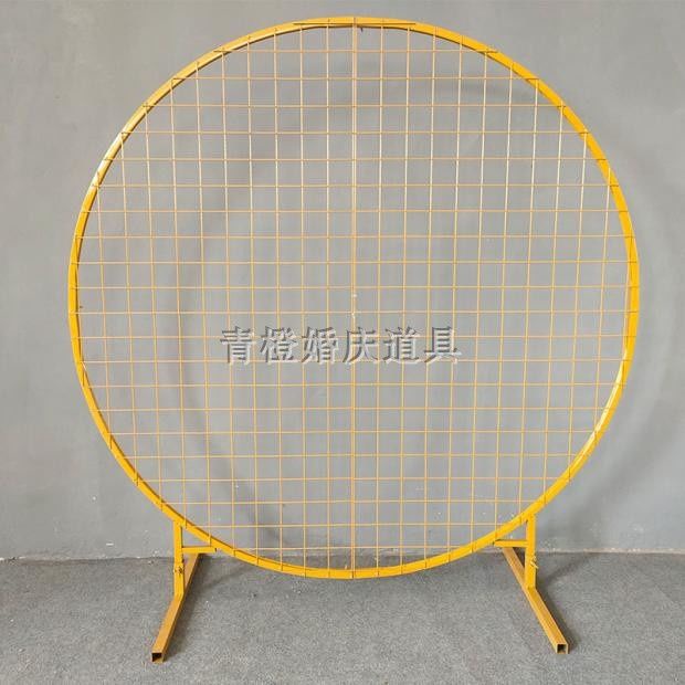 New Wedding Props Wrought Iron Ring Wedding Background round Arch Party ...