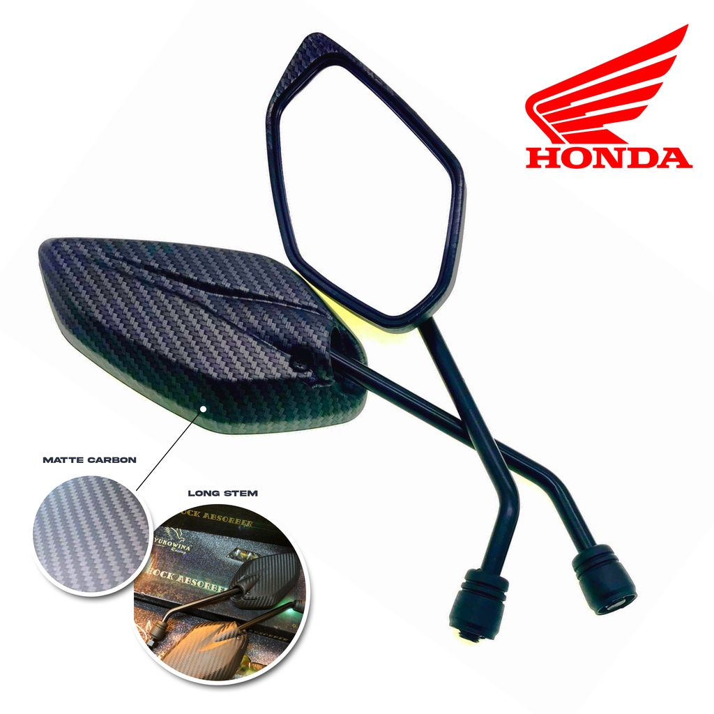 HONDA RS 125 FI | SIDE MIRROR LONG STEM CARBON | | Shopee Malaysia