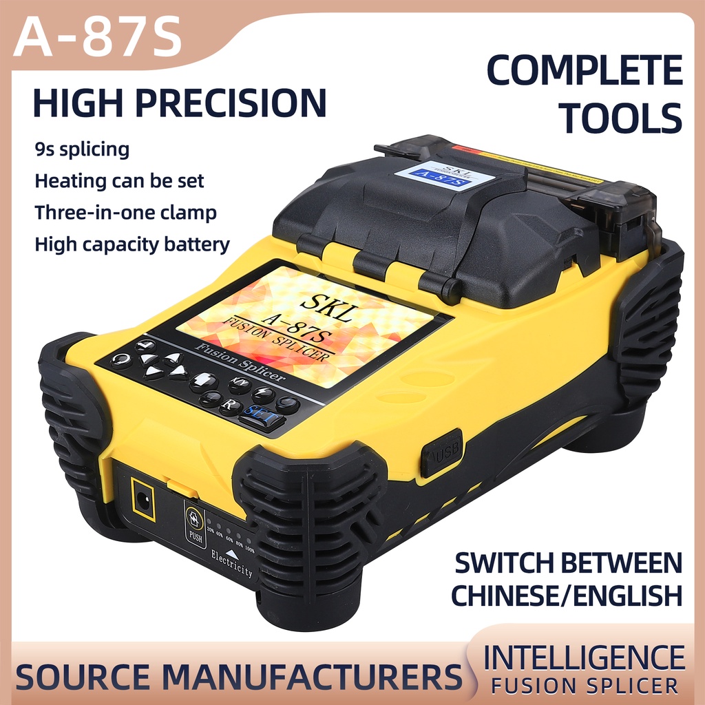 FTTH Splicer kit Mini Fusion Splicer Optical Fiber Hot Splicing Machine ...