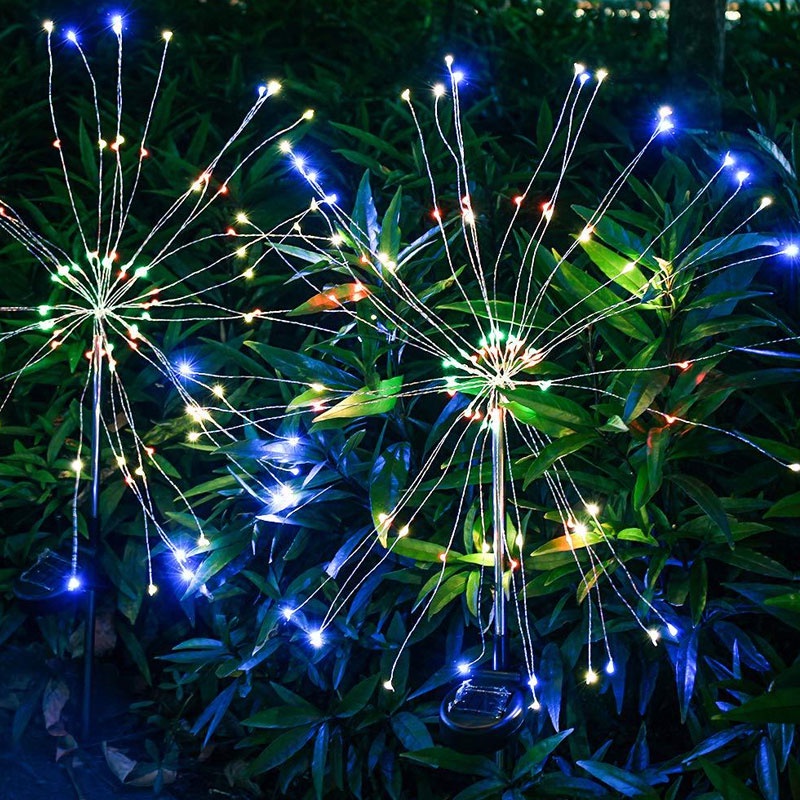 90 / 120 / 150 Solar LED Firework Bunga Tanglung Kalis Air String Fairy ...
