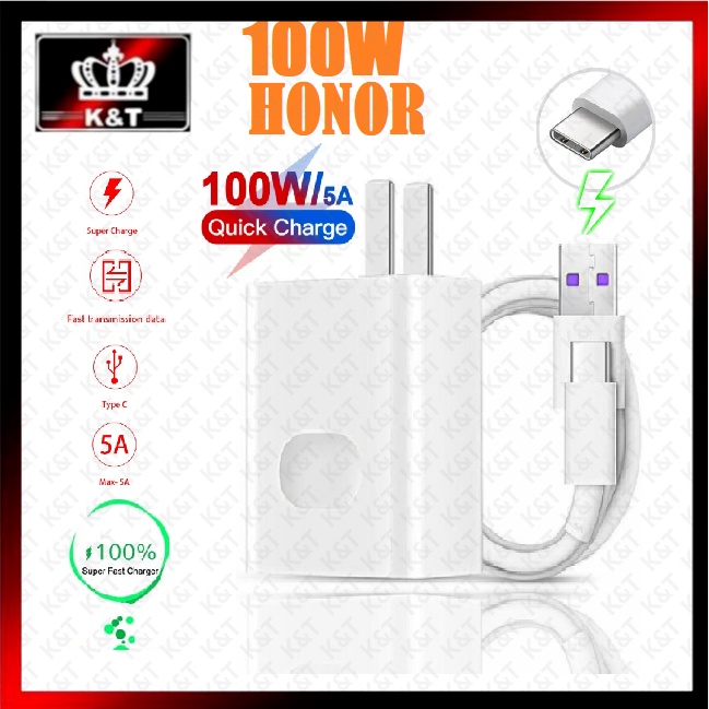 Super Fast Charger 40watts/66W/100W Max Honor Supercharge USB-C TYPE-C TYPE C Data Cable for ...