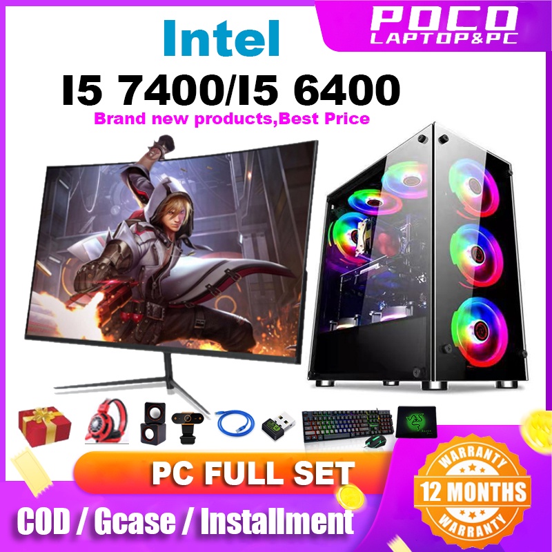Intel Core I5 7400 Desktop Computer Quad-Core 8GB RAM 512GB SSD Full ...