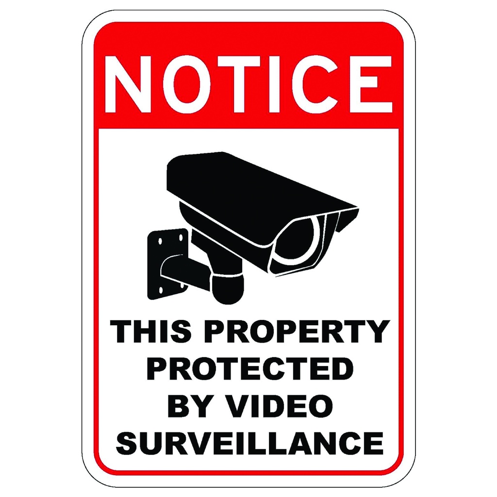 CCTV warning Signage laminated A4 size | Shopee Malaysia