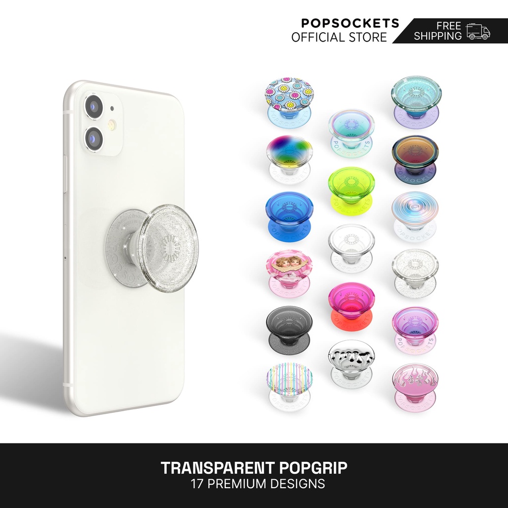 PopSockets Transparent PopGrip | The Premium Phone Grip | PopGrip | Pop ...