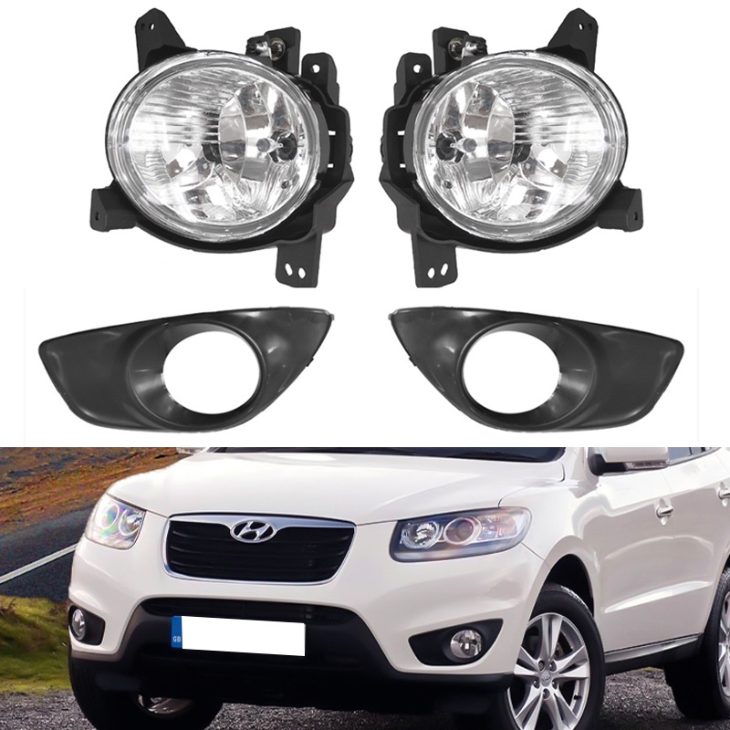 Car Front Foglight Fog Lamp Assembly For Hyundai Santa Fe Santafe 2.4 ...