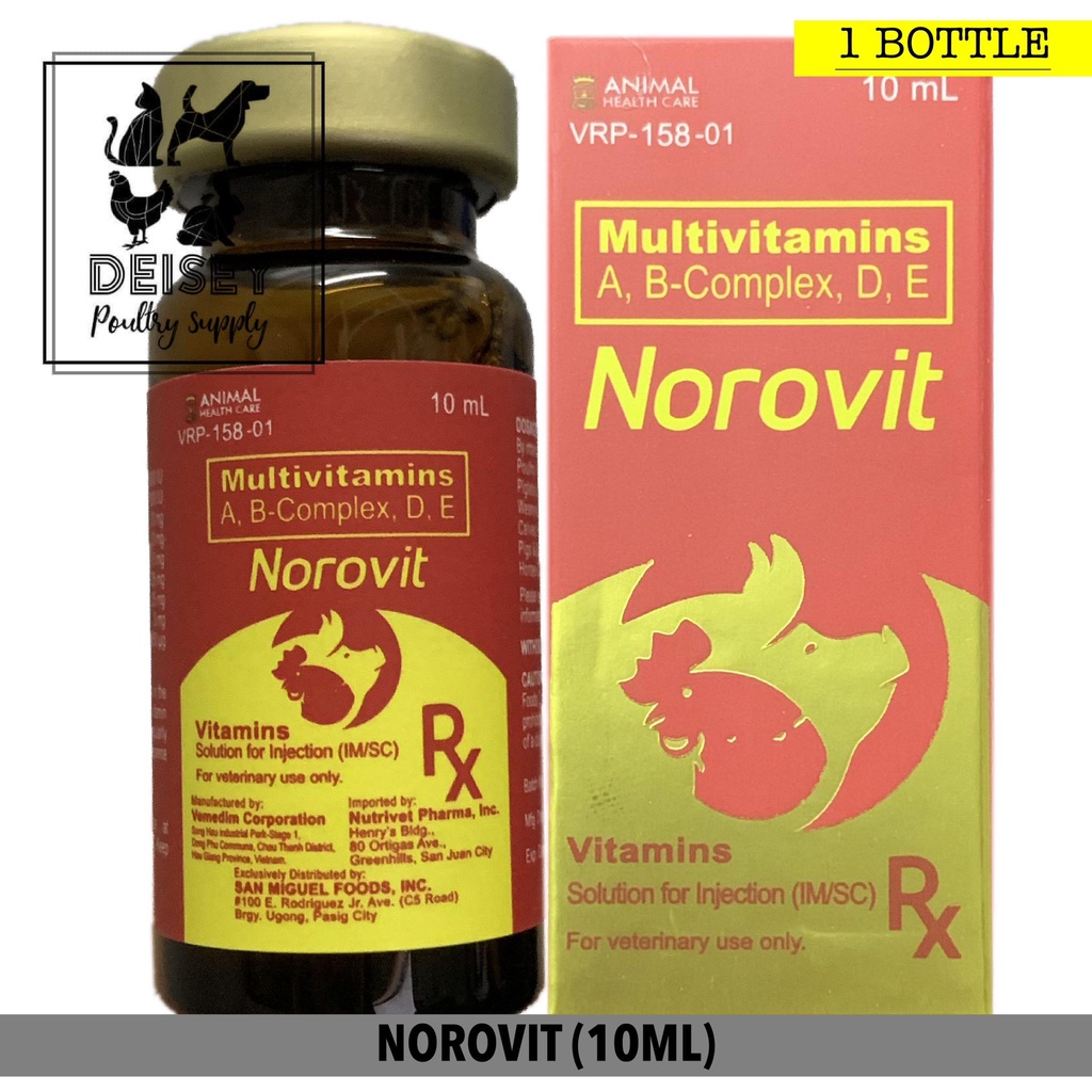 NOROVIT MULTIVITAMINS PLUS ADE FOR ANIMALS (10ML) | Shopee Malaysia