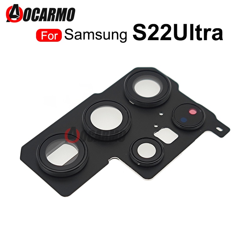 1Pcs Black Back Rear Camera Lens With Frame For Samsung Galaxy S22 ...