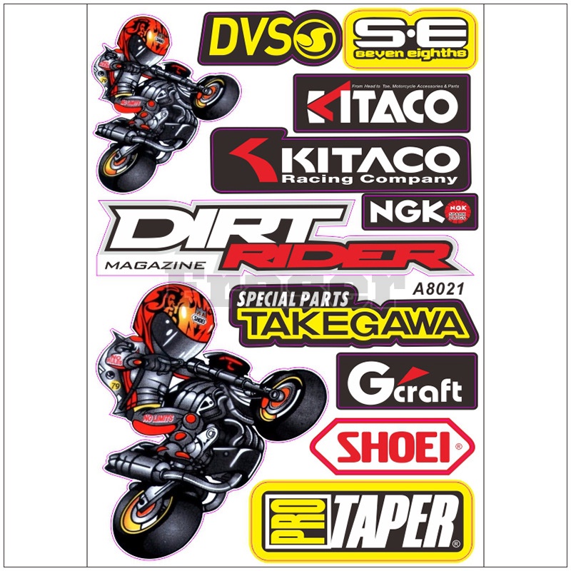 Motorcycle Body Sticker Motogp vinyl Helmet Electric Vehicle Auto Parts ...