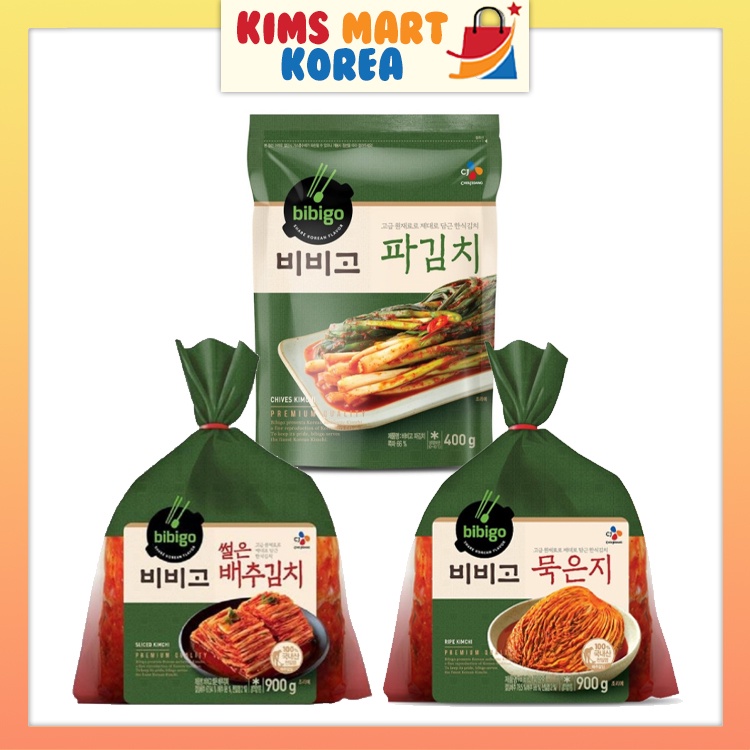CJ Bibigo Korean Kimchi Premium Quality Green Onion Kimchi, Aged Kimchi ...