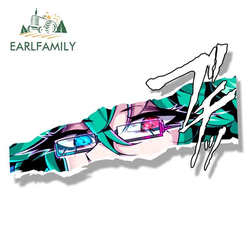 EARLFAMILY Streetwear Tattoos Aruna Car Sticker Anime Sketch Waifu ...