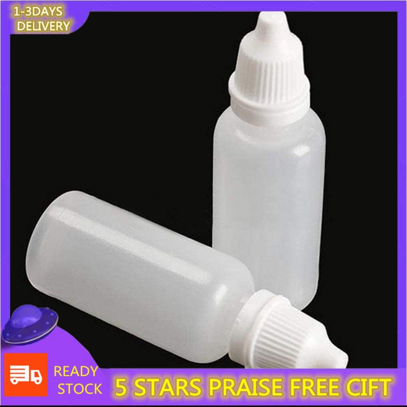 100PCS 15ml Volume Empty Plastic Squeezable Bottles Eye Liquid ...