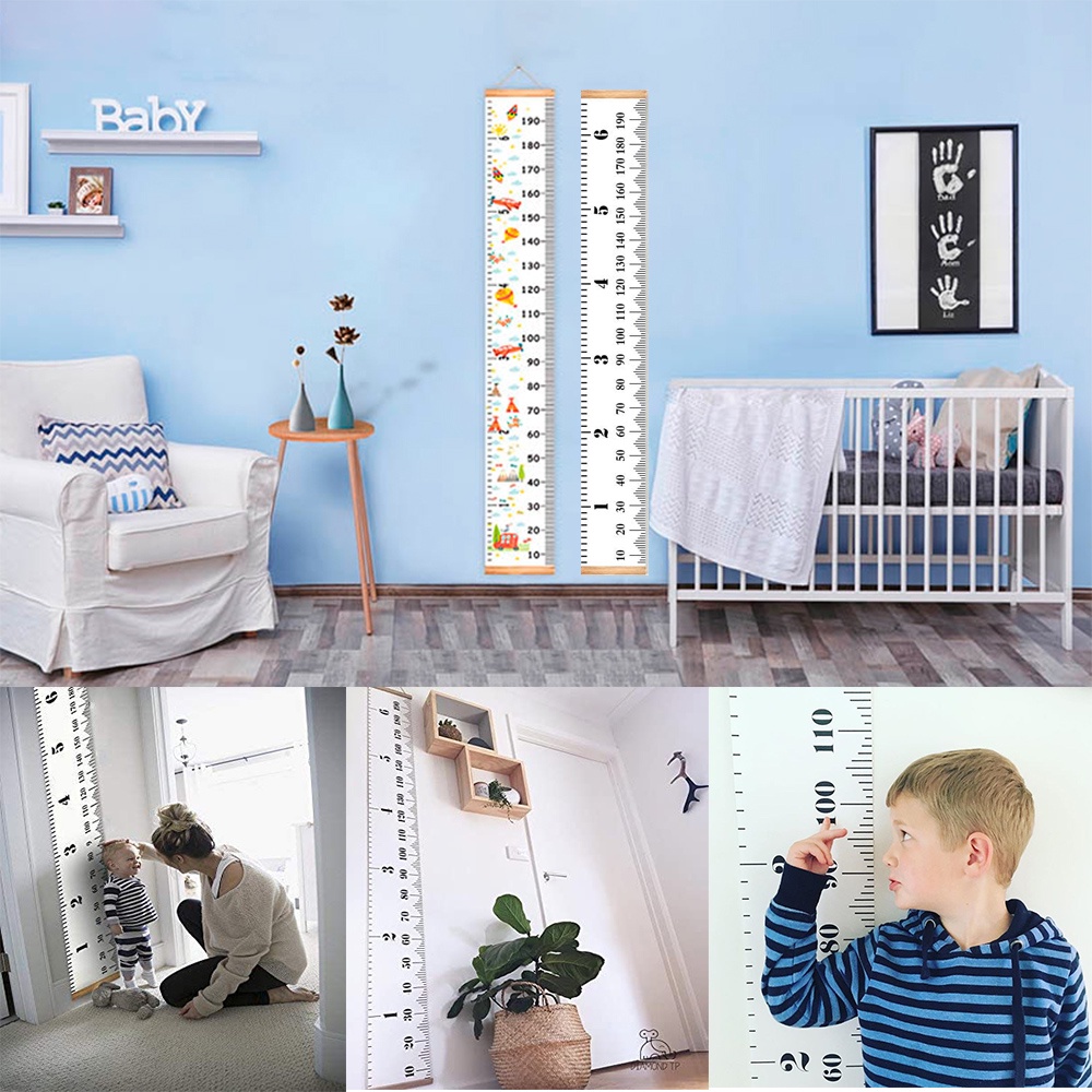 threetrees 2 MX0.2 M Growth Height Chart Handing Ruler For Kids, Free ...