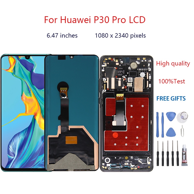 For Huawei P30 Pro LCD Display Screen With Frame Display Touch Screen ...