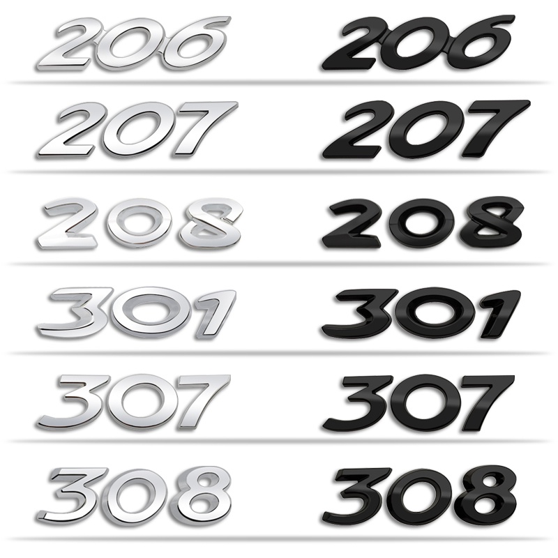 Car Sticker Metal Emblem Badge Logo Rear Trunk Decoration stickers For ...