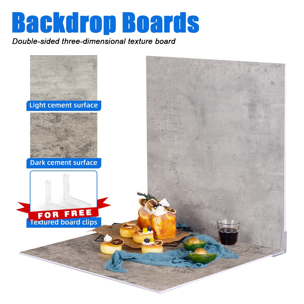 [Malaysia Stock] Selens Hard Background Board 60x60cm Double Sided ...