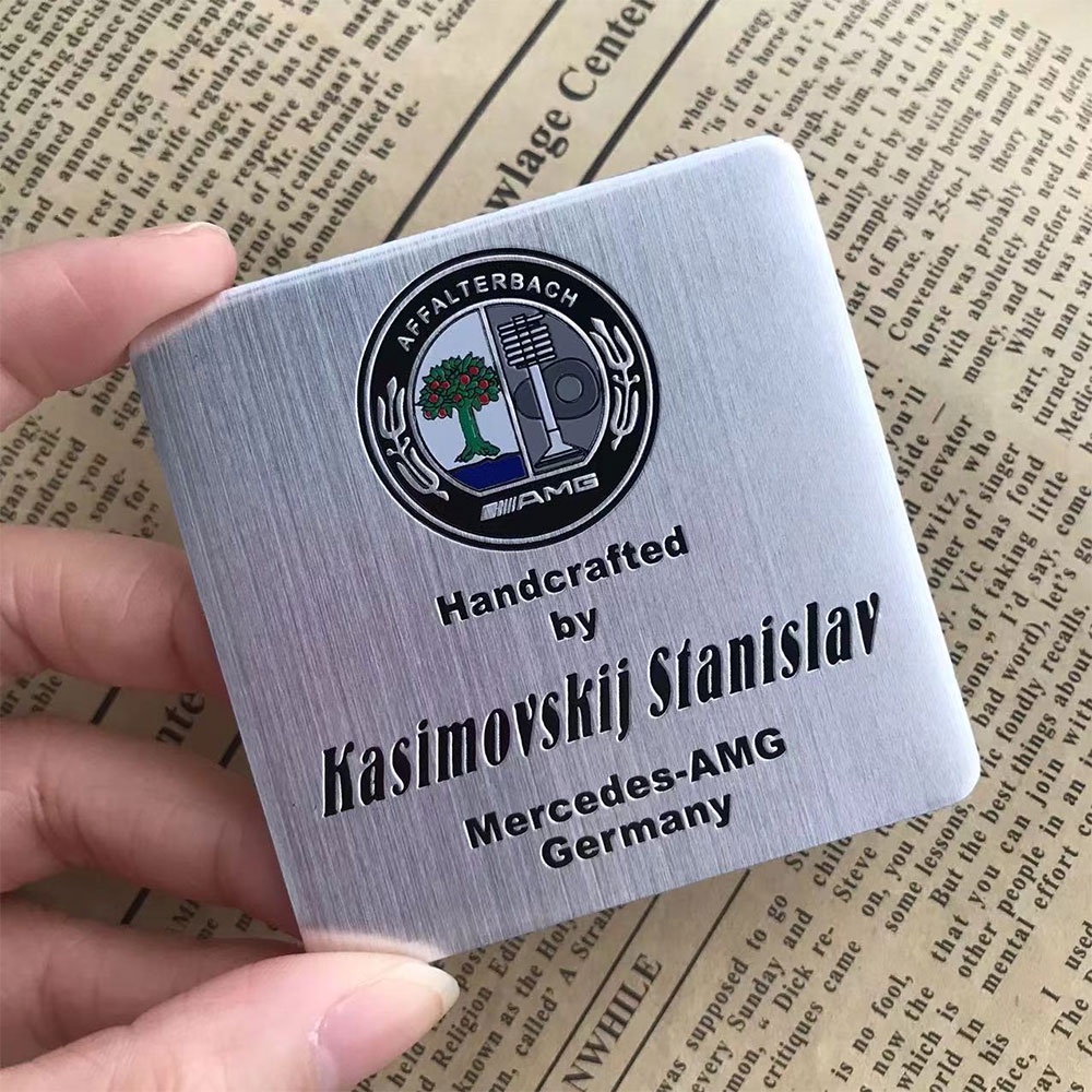 Mercedes-Benz Apple Tree Aluminum Stickers Aksesori Kereta AMG Car Logo ...