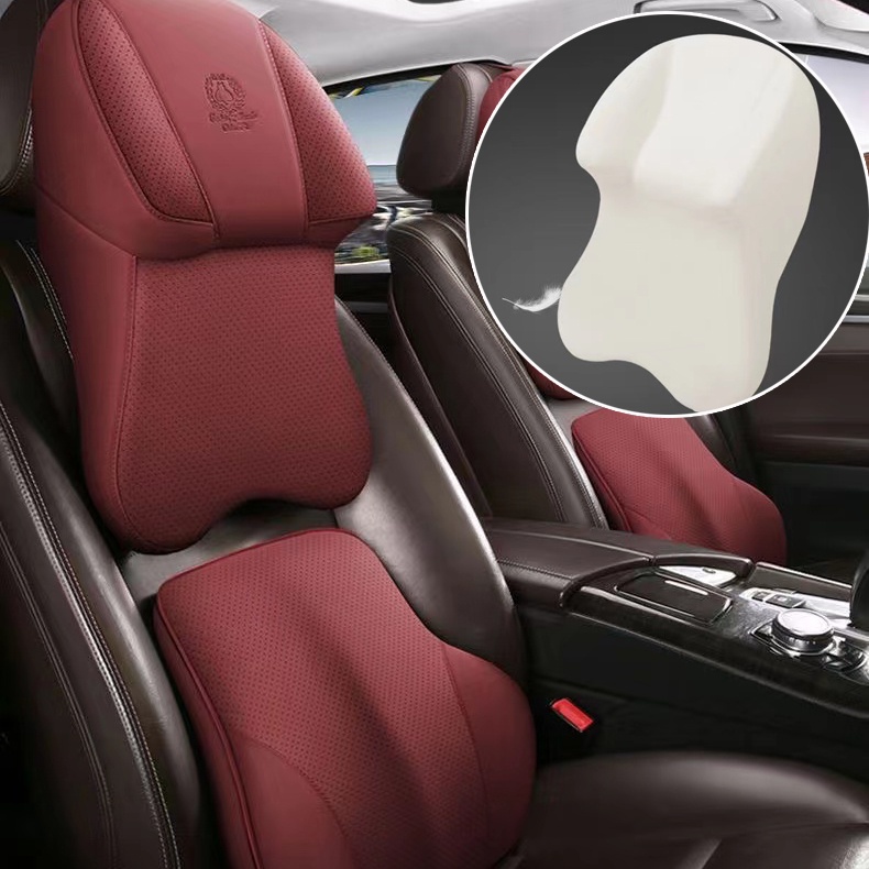 Aviation Grade 3D Memory Foam Car Headrest Lumbar Support, Vehicle Neck ...