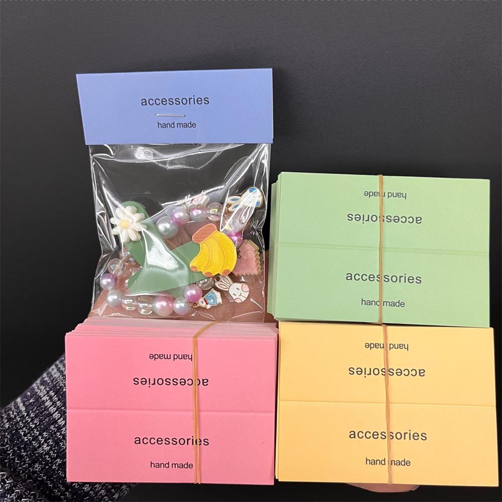 100pcs/lot Foldable Packaging Paper Cards Jewelry Hair accessories ...