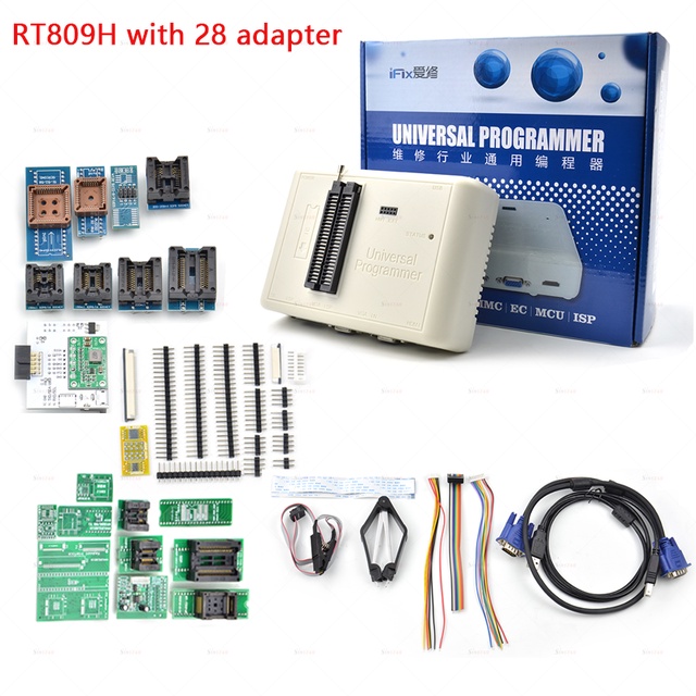 Original Edid Cable RT809H USB Programmer EMMC-Nand Extremely Universal WITH CABELS Programming ...