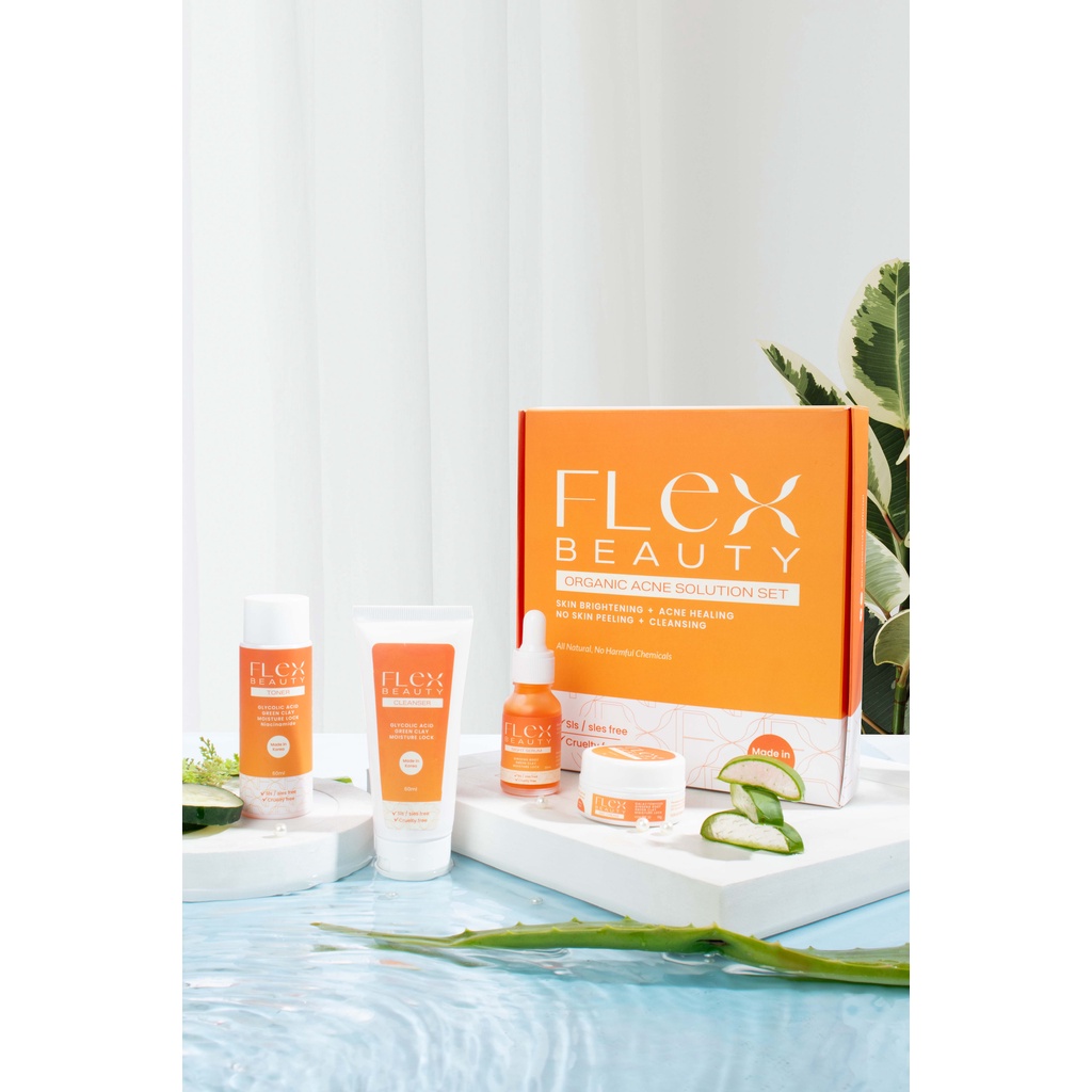 Flex Beauty Organic Acne Solution Set, , Whitening, Pimple remover ...