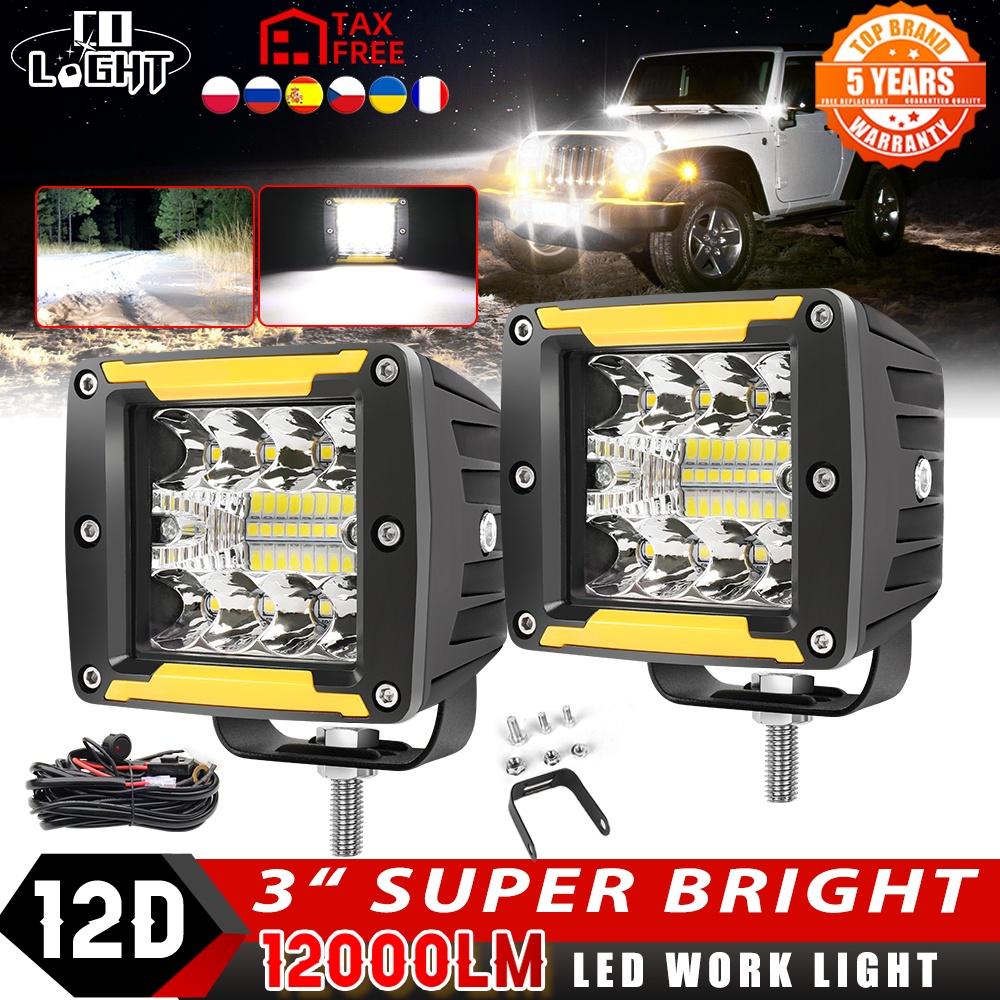 CO LIGHT New 3'' LED Work Light Off Road Spotlight Flood Combo Led ...