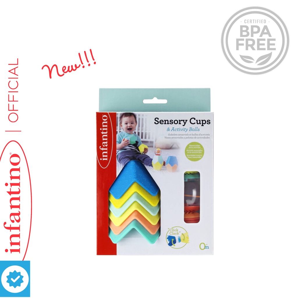 INFANTINO Sensory Cups & Activity Balls Set (BPA-FREE) | Shopee Malaysia