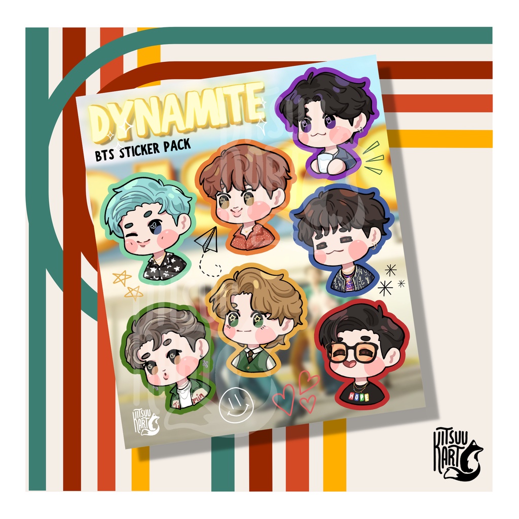 BTS Dynamite Sticker Sheet | Shopee Malaysia