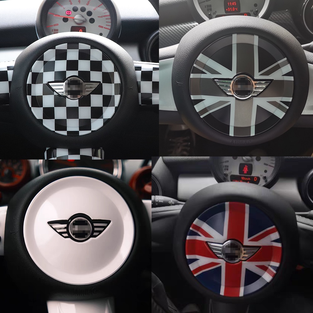 Union Jack Steering Wheel Center Panel Car Sticker For MINI Cooper One ...