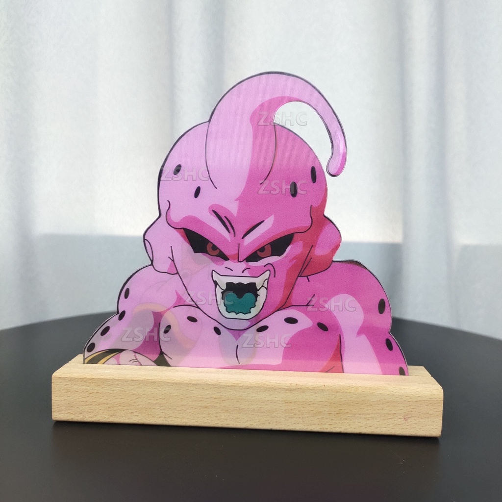 Dragon Ball Z Majin Buu Waterproof Anime Refrigerator Sticker Motion ...