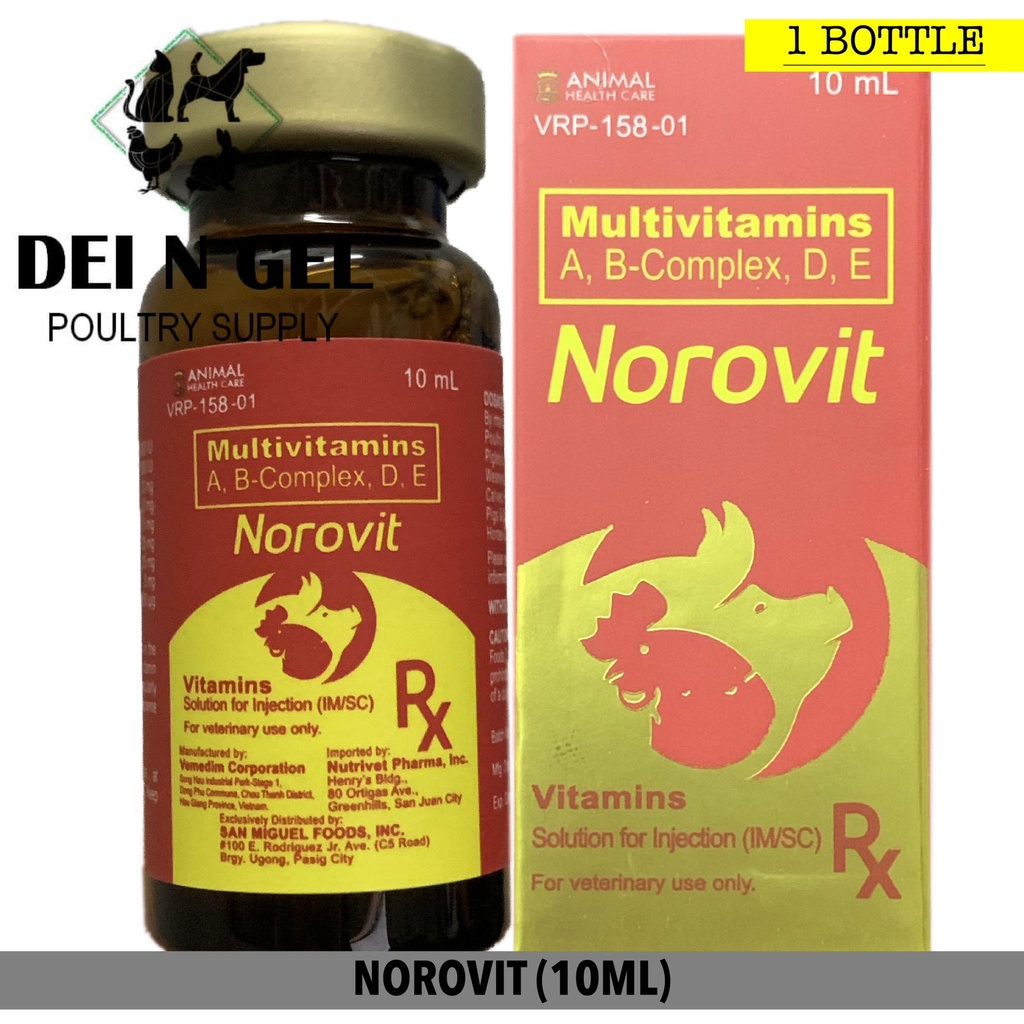 NOROVIT MULTIVITAMINS PLUS ADE FOR ANIMALS (10ML) | Shopee Malaysia