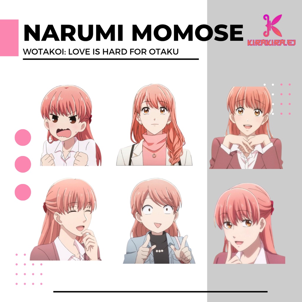 STICKER Narumi Momose Wotakoi: Love Is Hard for Otaku Waterproof Vinyl ...