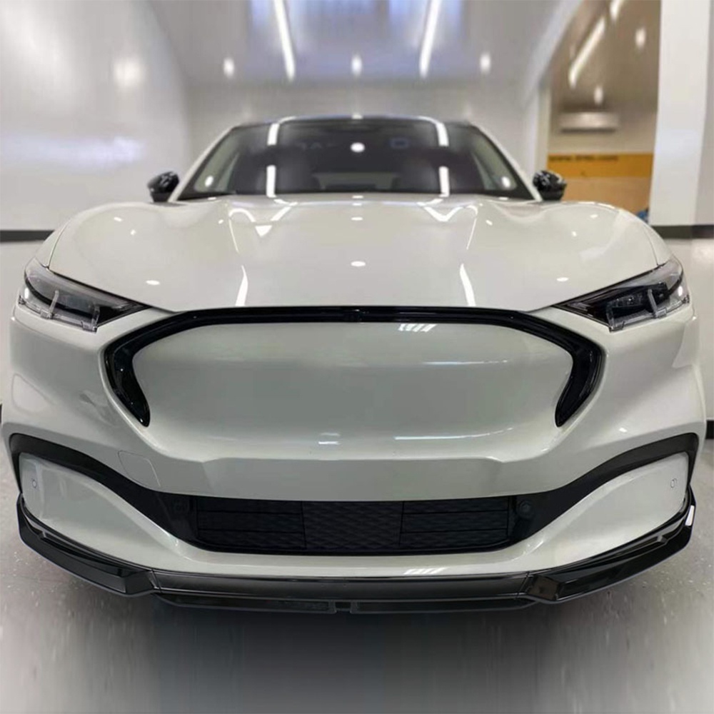 Front Bumper Lip Chin Spoiler Splitter Diffuser For Ford Mustang Mach E ...