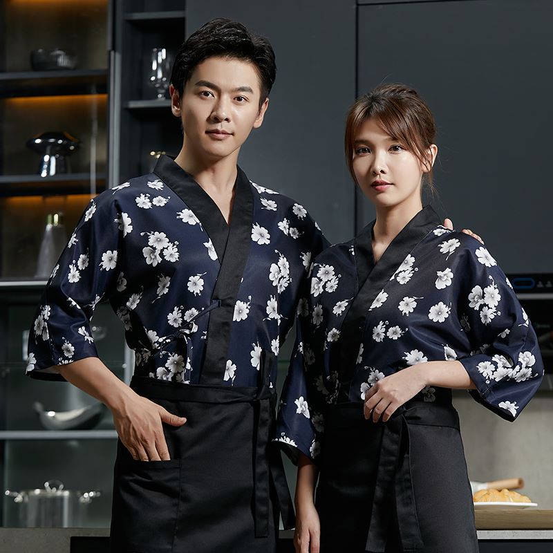 Sushi Restaurant Work Wear Chef Uniforms Food Service Short sleeve ...