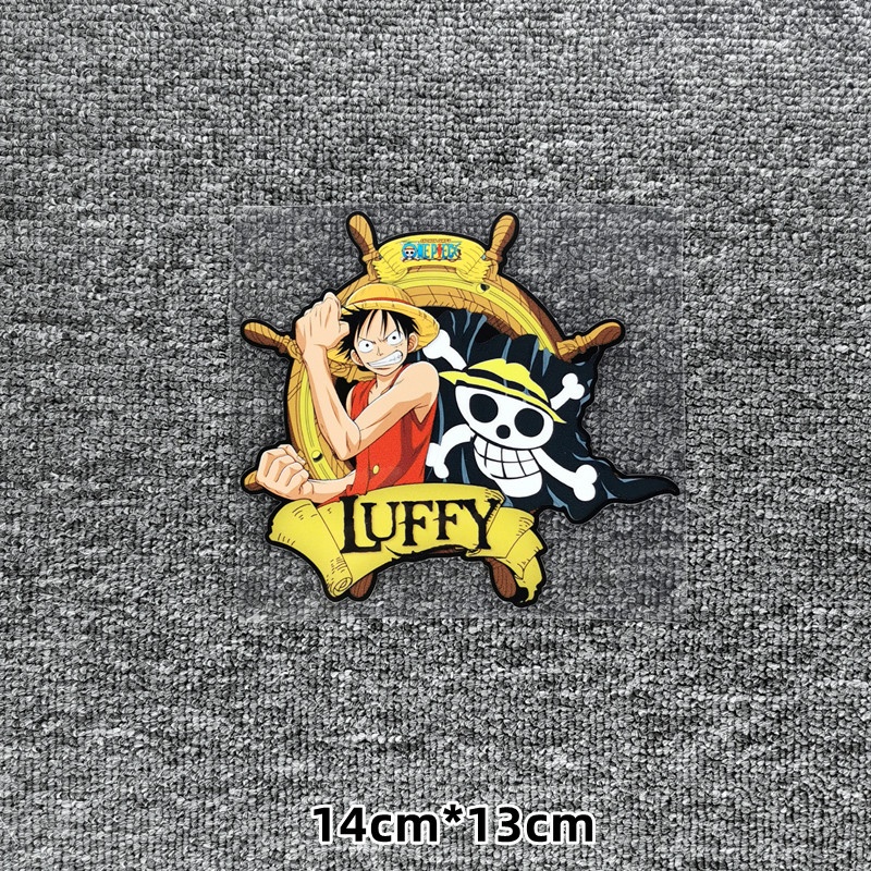 Car Stickers Anime ONE PIECE Luffy Portgas Ace Pirates Decoration For ...