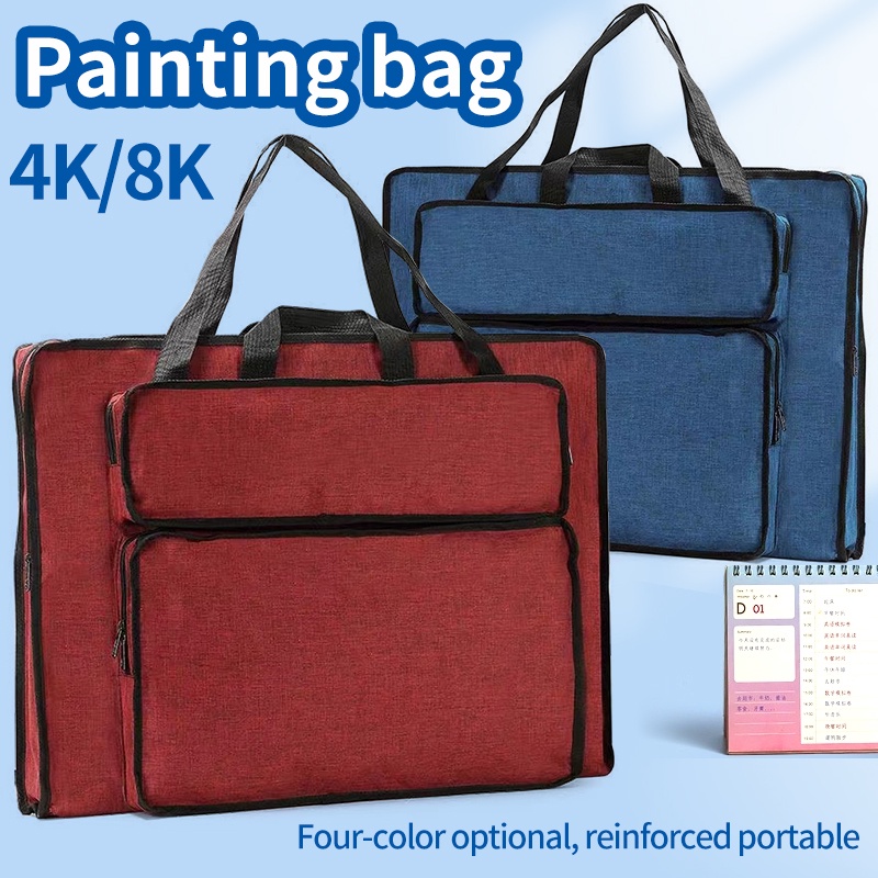 4Colors 8K/4K Waterproof Nylon Drawing Bag Simple Painting Board Bag ...