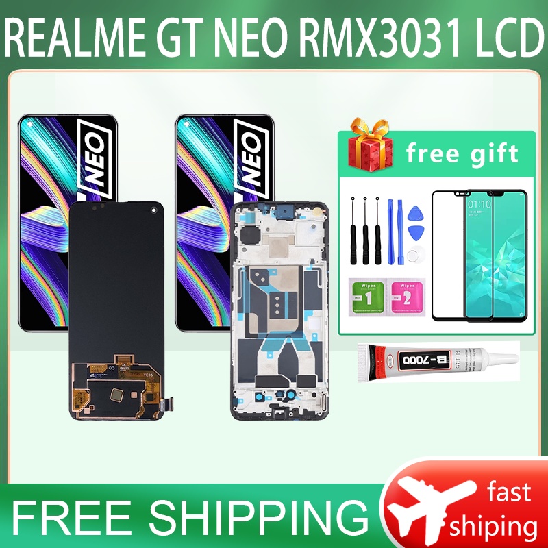 Original For Realme GT NEO RMX3031/Realme GT Neo 2 RMX3370/Realme GT 5G RMX2202 LCD Display ...