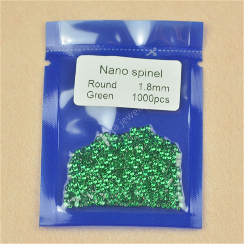 Sale 500pcs/Lot 5A 0.8-4.0mm Round Shape Brilliant Cut Emerald Color ...