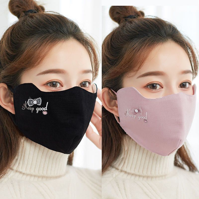 Sun protection autumn and winter mask women's 3 layers thickened and ...