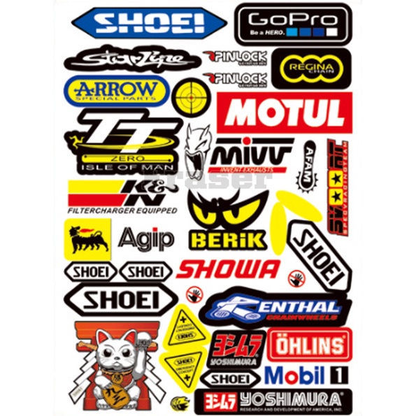 Motorcycle Body Sticker Motogp vinyl Helmet Electric Vehicle Auto Parts ...
