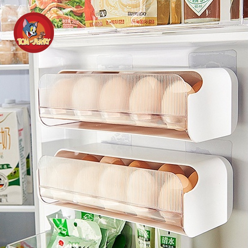 Wall-Mounted Refrigerator Storage Box Side Door Egg Box Drawer Type ...
