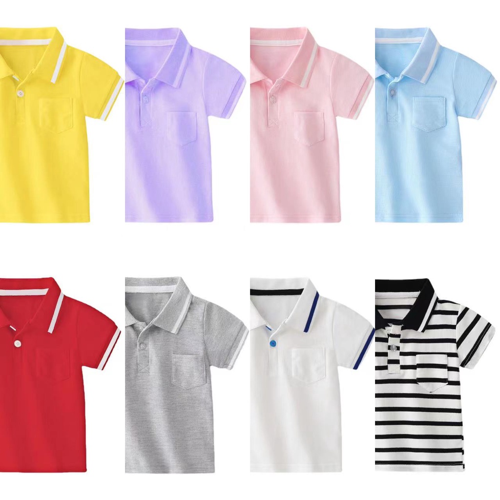 SoffnyKids Shirt Boys Cotton Tshirt Children Polo Shirt Kids Summer ...