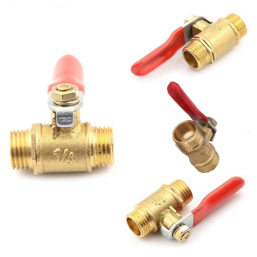 Brass Hato 1/4 inch Ball Valve Compressor Air Stop | Shopee Malaysia